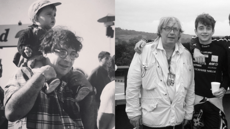 How was Charles Leclerc's father and Jules Bianchi related?